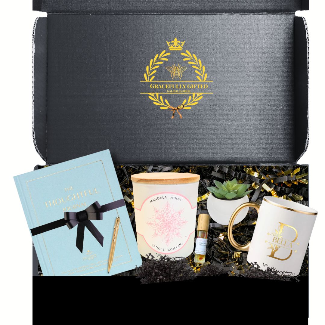 Luxury Curated Mindful Gift Box- Personally Monogrammed